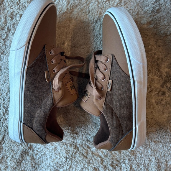 Vans | Shoes | Vans Brown Leather Shoes | Poshmark